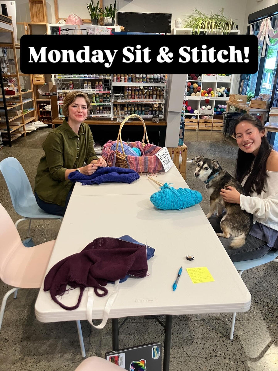 Introducing Sit & Stitch Mondays! – little island crafts