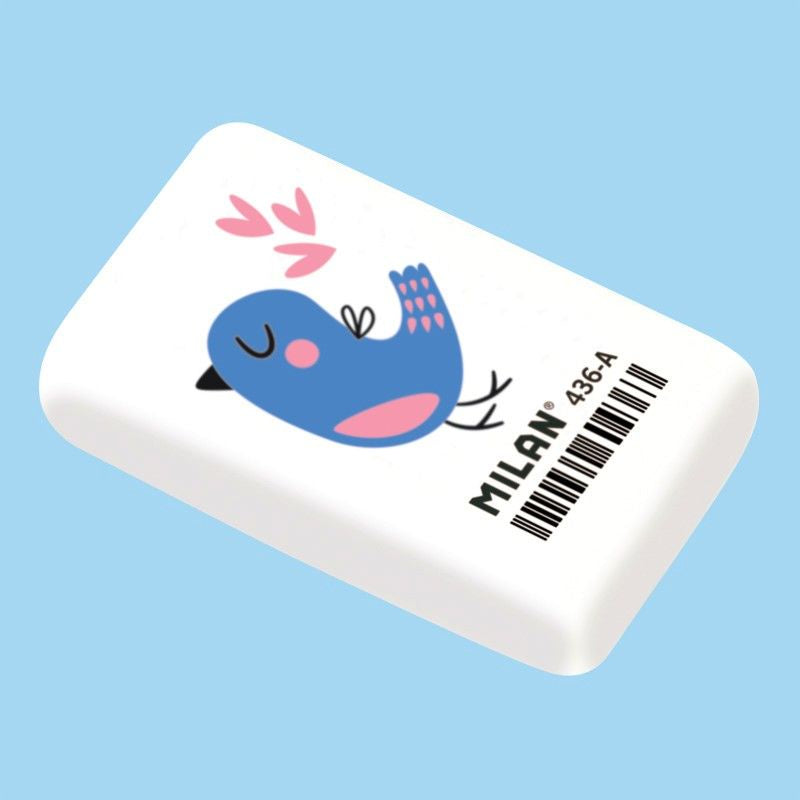 Printed White Synthetic Eraser – little island crafts